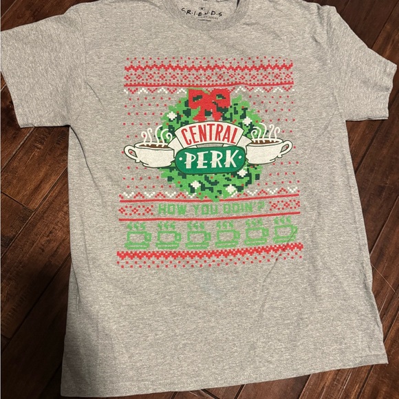 Ripple Junction | Tops | Ripple Junction Central Perk Christmas Tshirt ...